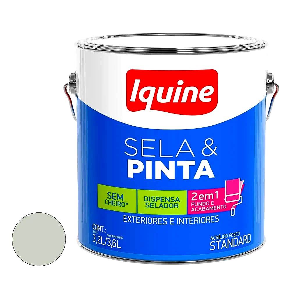 TINTA ACRÍLICA 3,6L FOSCO SELA E PINTA BRANCO GELO IQUINE / REF ...